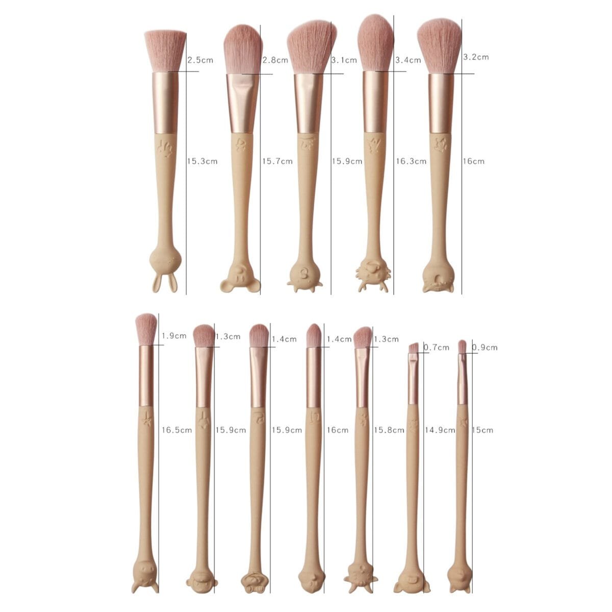 12pcs zodiac characteristics makeup brush Set - DADA