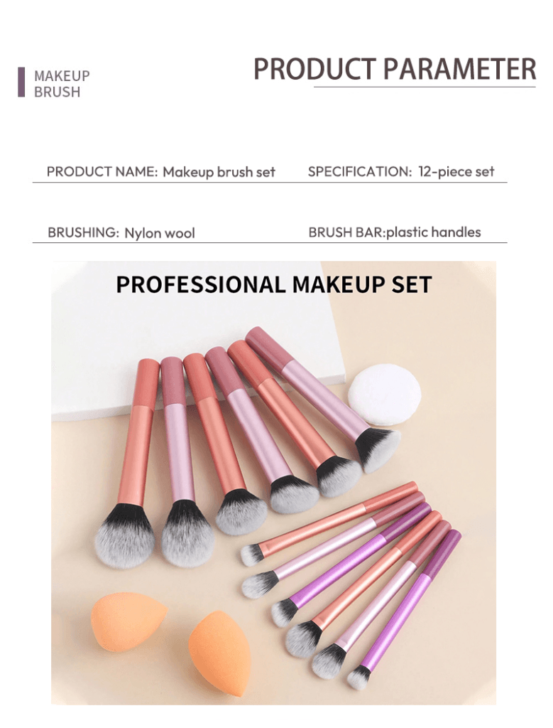 Complete set of 12 long tube makeup set - DADA