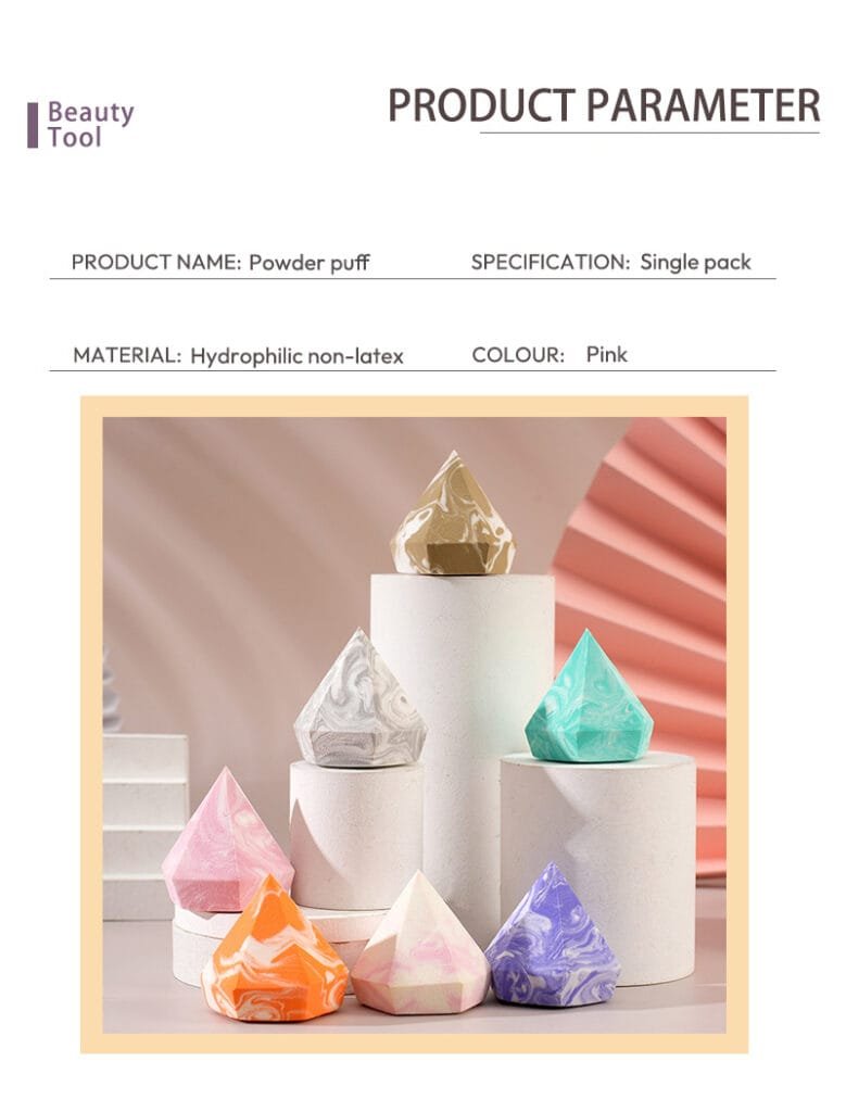 Diamond shape Powder puff does not eat powder - DADA