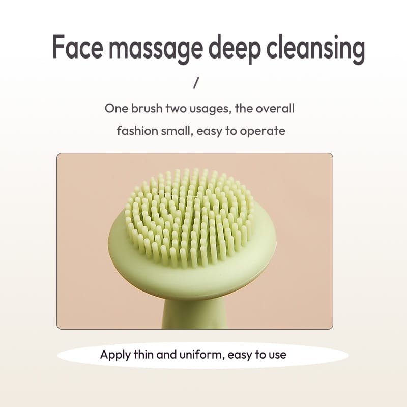 Double head silicone mask brush to remove the mask clean and hygienic ...