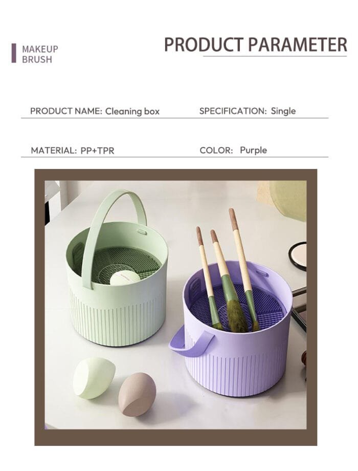 Makeup brush cleaner cleans makeup balls - DADA