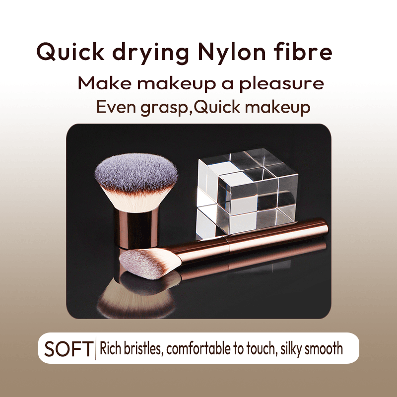 Rose gold aluminum tube full set makeup brush - DADA